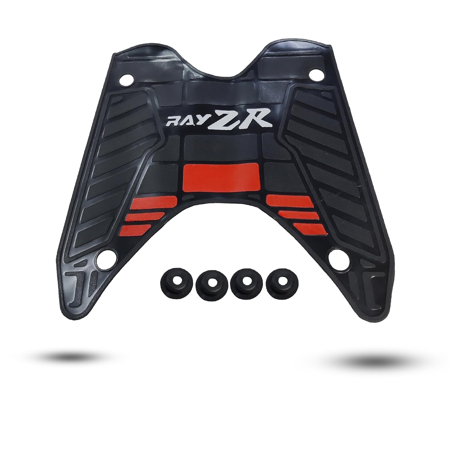 Anti Skid Footmat Red/Black Color with Meter Screen Guard for Yamaha R ...