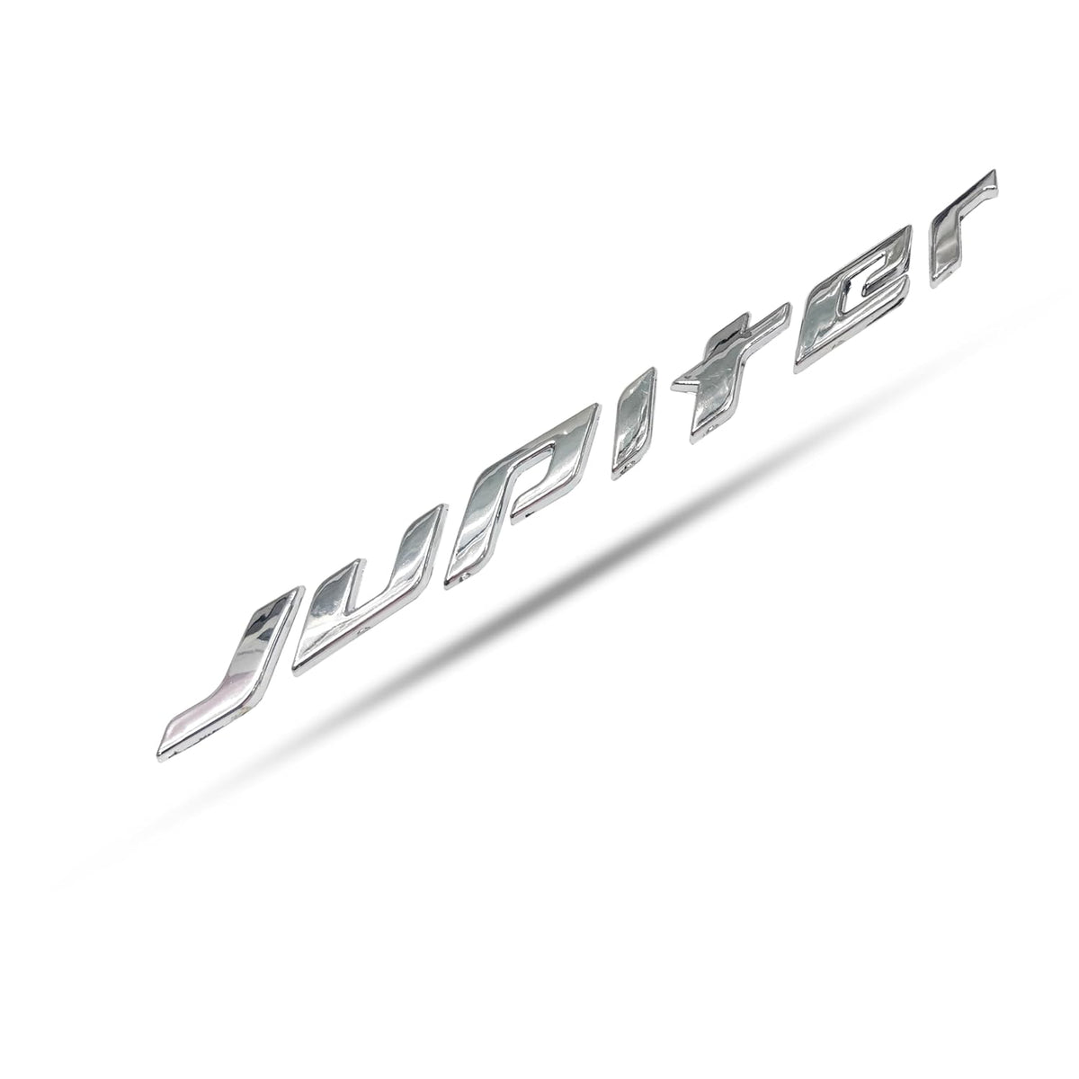 Tank Jupiter Scooty Logo Emblem in Chrome 2 Pcs (L24*2.5) for Tvs Jupi ...