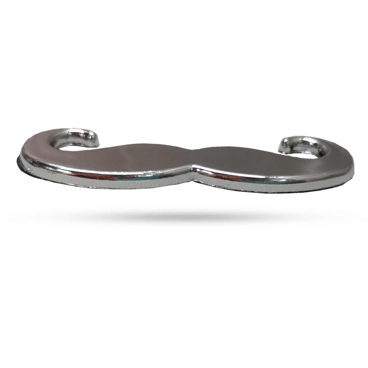 Moustache Silver Logo Emblem in For Bike ,Motorcar,Car ,Thar,4 Wheeler ...